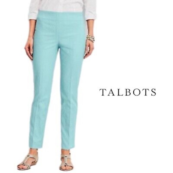 Talbots | Pants & Jumpsuits | New Nwt Talbots Minty Blue Medallion ...